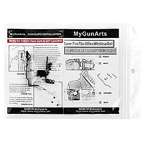 Low Profile Slim Minimalist Concealed Carry Gun Clips for Taurus GX4 IWB Holster