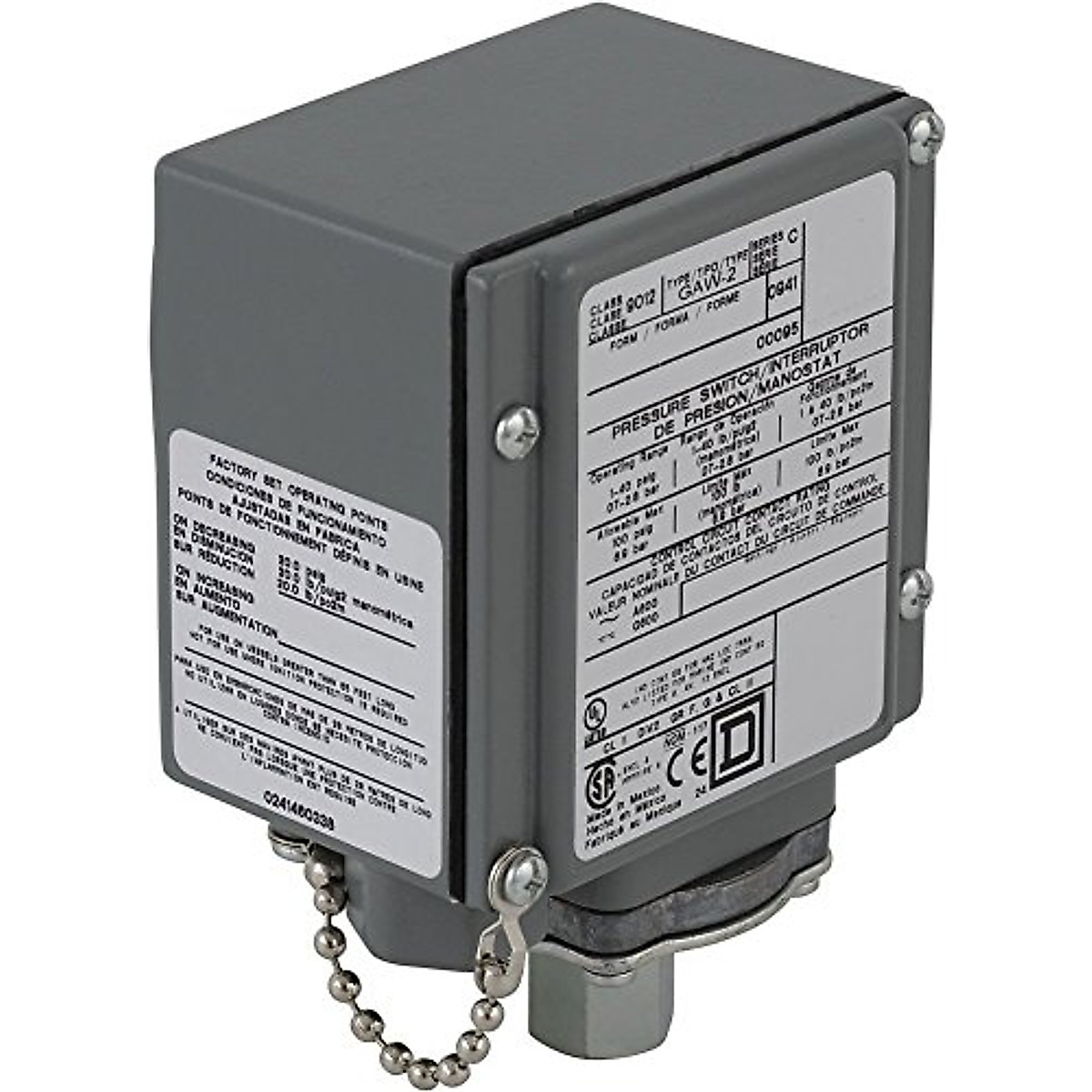 Square D by Schneider Electric SQD9012GAW2 SQ D 9012GAW2 Type-G PR-SW, Black