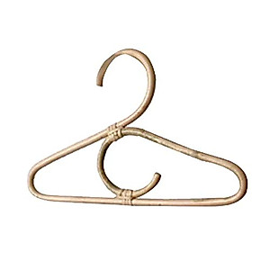 MXIAOXIA Rattan Clothes Hanger Style Kids Garments Organizer Rack Children Hanger Kids Room Decoration Hanger for Clothes