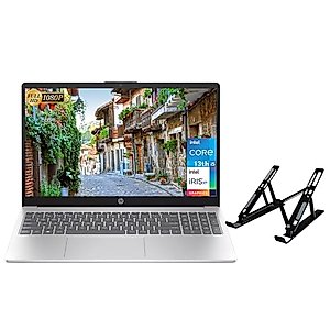 HP 15 Business Laptop 2023 Newest, 15.6" FHD Display, Intel Core i5-1335U Processor, 16GB RAM, 1TB SSD, Intel Iris Xe Graphics, Backlit Keyboard, Windows 11 Home in S Mode, with Laptop Stand