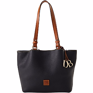 Dooney & Bourke Handbag, Pebble Grain Small Flynn Shoulder Bag - Black