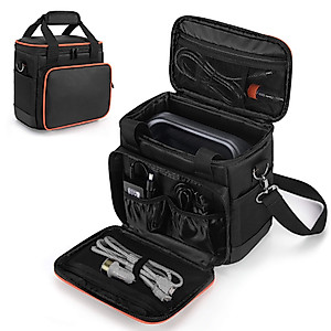 Trunab Travel Carrying Bag Compatible with Jackery Explorer160/240/300, Portable Power Station Storage Case with Waterproof Bottom and Front Pockets for Charging Cable and Accessories