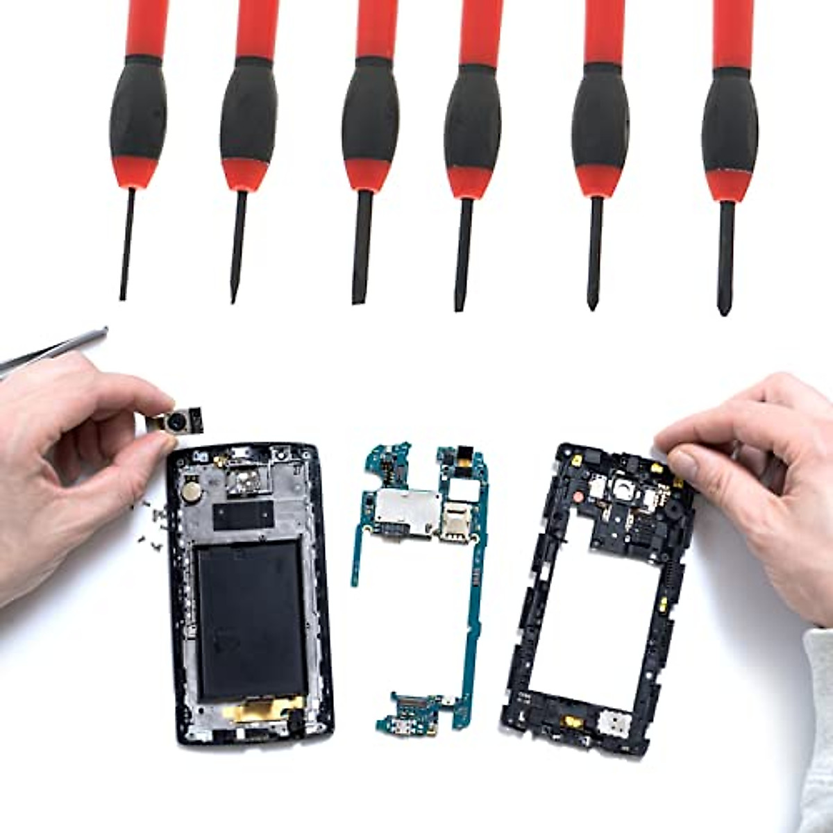 6Pcs/set Eyewear Mobile Phone Electronic Repair Tools Magnetic Screwdriver Set Screwdriver Set Screwdriver Set Electronics Repair Tool Kit Replacement Bit Magnetic