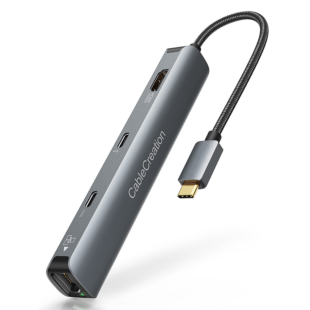 CableCreation 6-in-1 USB-C Hub Bundle with USB C to USB A Cable 5FT 10Gbps