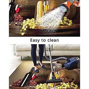 Outdoor Rug Mats,Cask Barrel Wine Glass Fruit Grape Indoor Area Rugs RV Camping Rugs Outside Mat 4x6ft,Floor Carpet for Patio Porch Deck Backyard Picnic Balcony Farmhouse Cellar Wooden Table