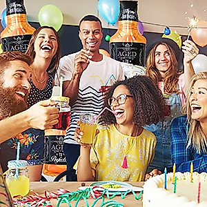 BIEUFBJI Whisky Bottle Foil Balloons Aluminum Balloon Whiskey Bottle Shape Mylar Foil Balloon for Bar Summer Party Beer Festival Birthday Party Party Decoration Supplies (4 Pcs)