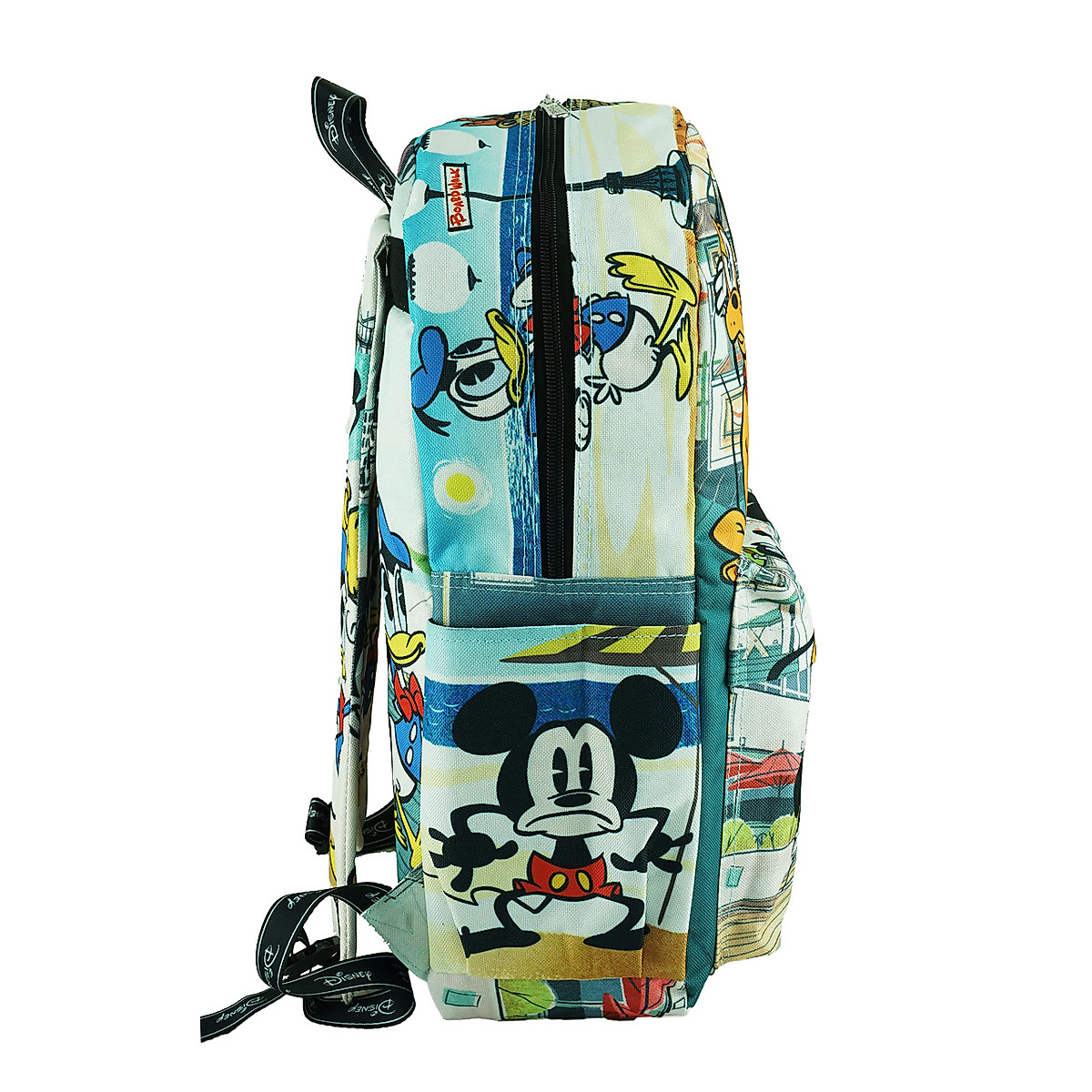 Disney Mickey Mouse Wondapop Deluxe Oversize Print Large 16" Backpack with Laptop Compartment - A19757