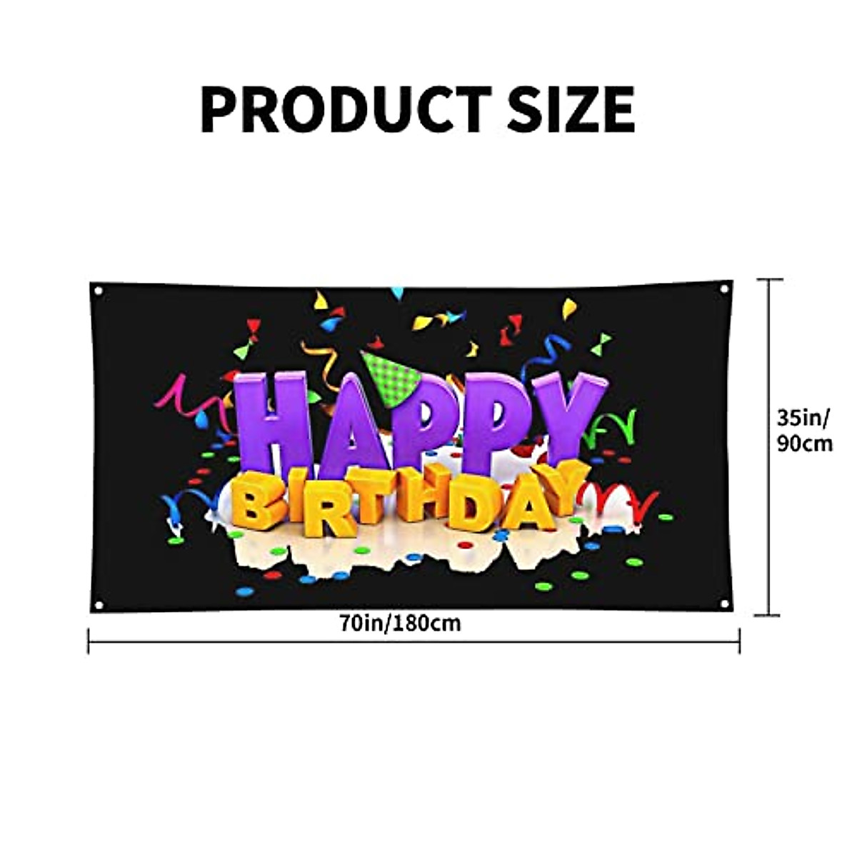 Custom Banners and Signs for Outdoor 6'x3' Customize Personalized Photo Text Background Banner Printing Decoration Backdrop for Birthday Party Business Graduation Wedding Event