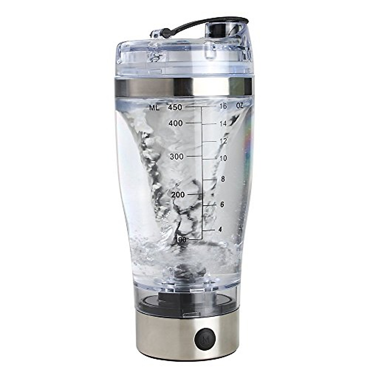Electric Protein Shaker Blender My Water Bottle Automatic Movement Vortex Tornado 450ml Free Detachable Smart Mixer Cup