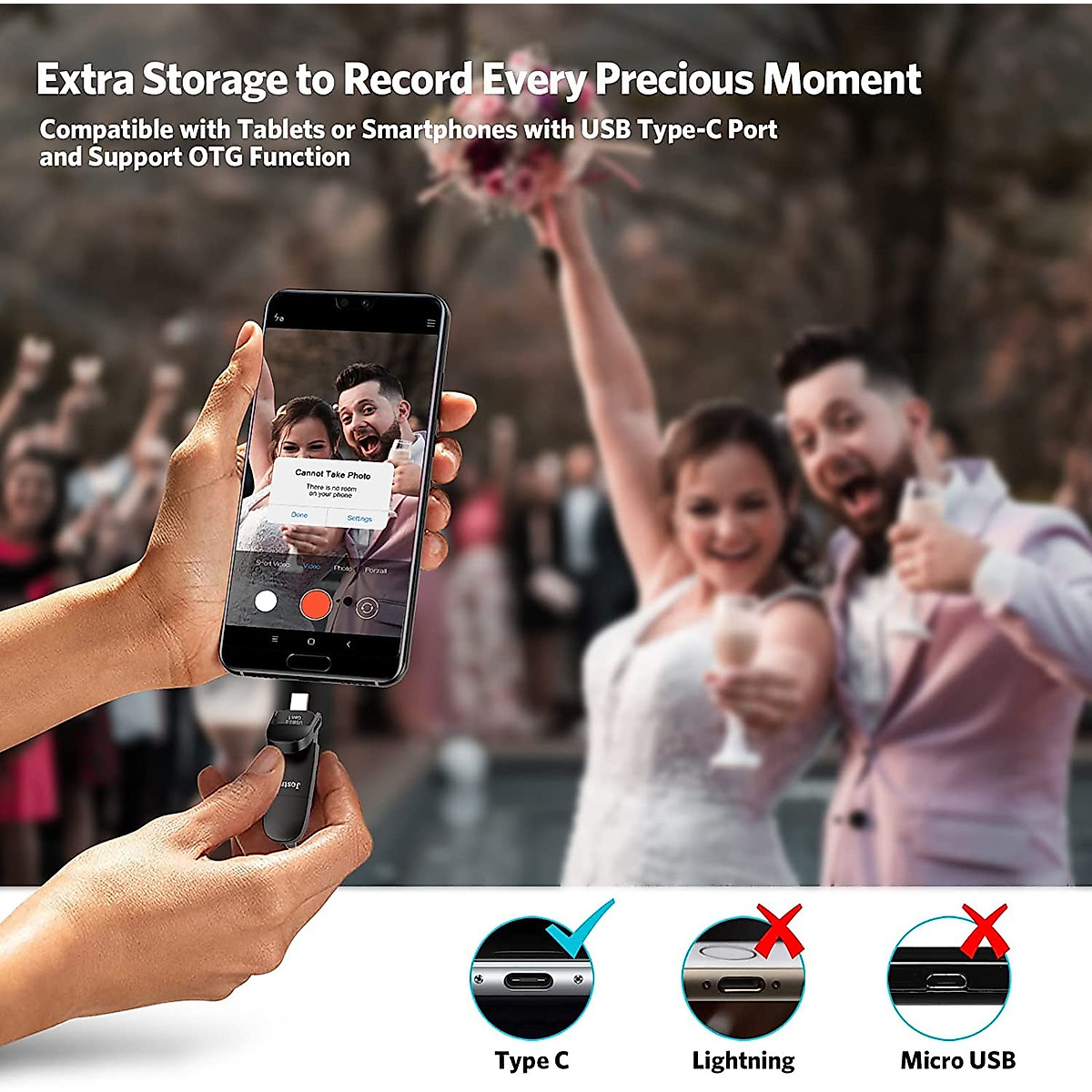 USB C Flash Drive 512GB, 550MB/s USB C Thumb Drive, High Speed USB 3.2 Memory Stick for OTG Android Mobile Phone/Tablets/Laptop/MacBook/PC