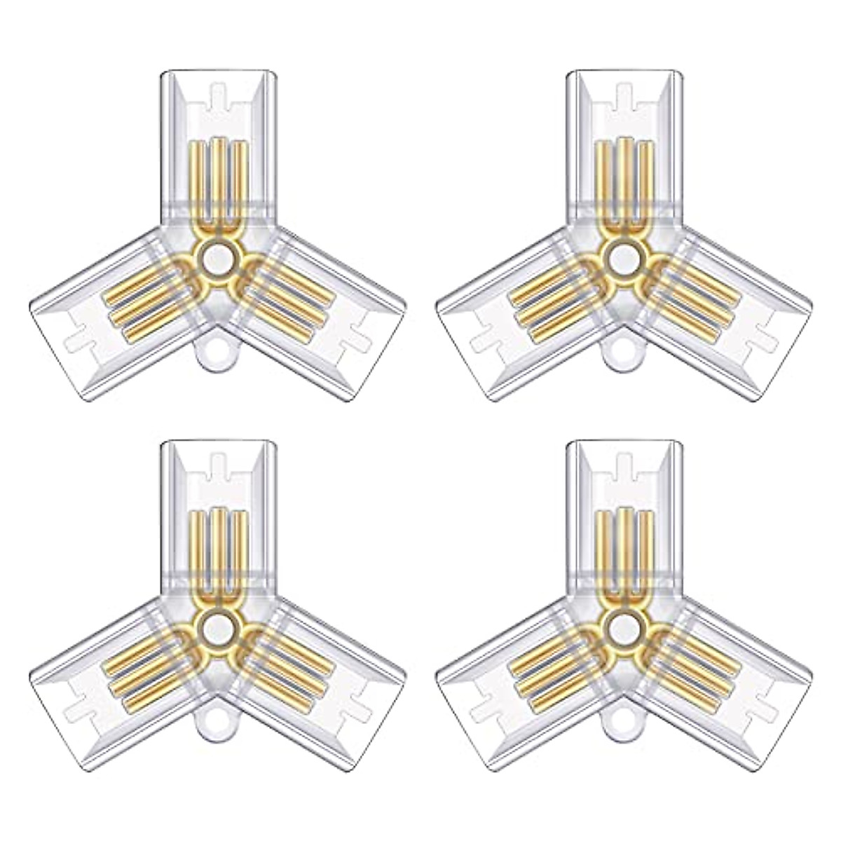 4 Pieces 3-Way Y Connectors