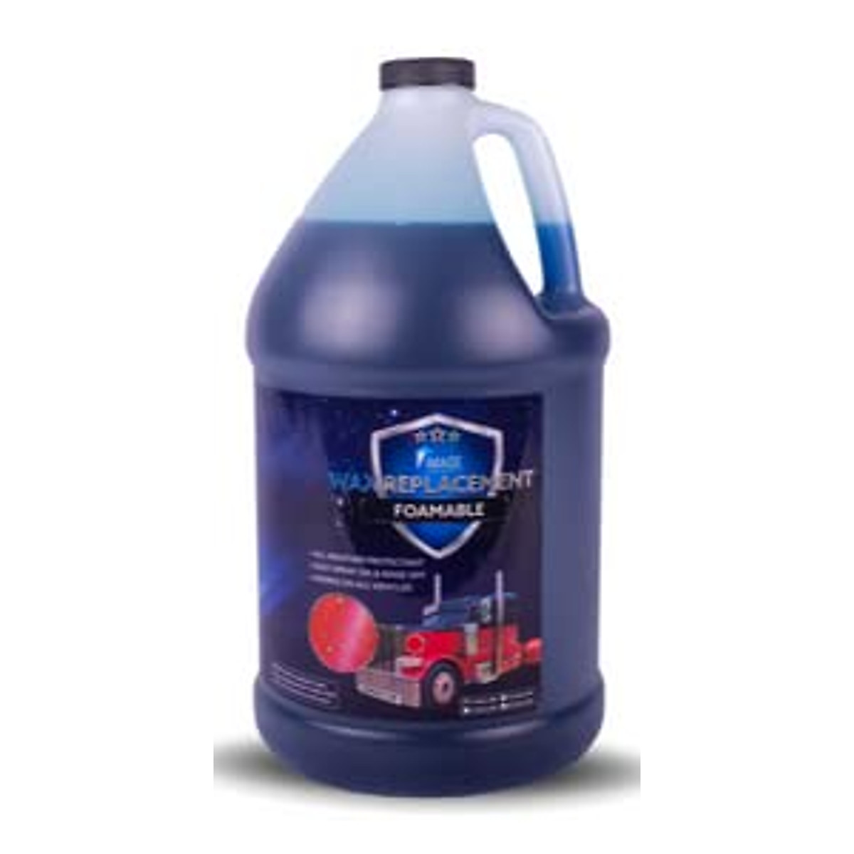 Image Wash Products Wax Replacement (Foam-on/Rinse-Off Coating) with Pressure Washer Foam Cannon for Truck Wash & Car Wash (w/Gallon of Wax Replacement) – Protects Your Car/Truck For Over 30 Days
