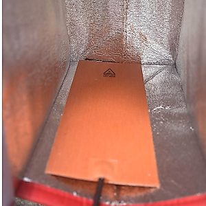 RICHOOSE Pizza Hot Food Delivery Bag Heating Warmer Pad Silicone Heater Pad 12V 100W, Built-in Thermostat 176℉ (80℃), 78.2-inch detachable power cable, car charger, ON/Off switch.