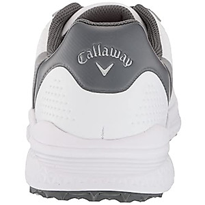 Callaway Men's Solana TRX v2 Golf Shoe, White/Grey, 10.5