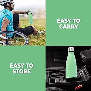 The Better Home 500 Stainless Steel Insulated Water Bottle | Thermos Flask 500ml | Hot and Cold Steel Water Bottle 500ml | Food Grade & BPA Free Insulated Water Bottles (Pack of 2)