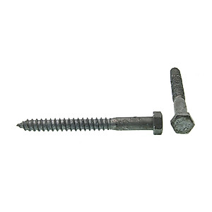 Prime-Line 9057073 Hex Lag Screws, 1/2 In. X 5 In., A307 Grade A Hot Dip Galvanized Steel (25 Pack)