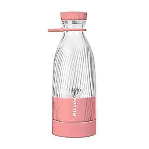 Portable Blender, Fashion Portable Blender for Shakes and Smoothies 11.8 Oz, Magnetic USB Fast Charging Mini Fresh Juice Mixer Bottle, Take It for Traveling, Outdoor, Gym, Office, Cars, Gift -PK