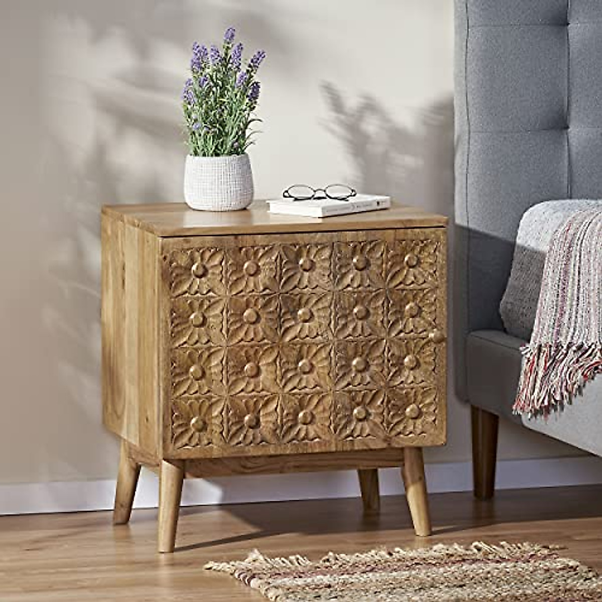Christopher Knight Home Cooney NIGHTSTAND, Natural