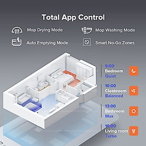 roborock S7 Max Ultra Robot Vacuum and Mop Combo, Auto Mop Drying/ Washing, Self-Emptying, Self-Refilling, 5500Pa Suction, Reactive Tech Obstacle Avoidance, Black (RockDock Ultra Series)