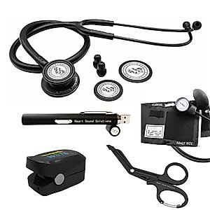 HEART SOUND SOLUTIONS Head to Toe Assessment Kit with Nursing School Essentials | Medical Assistant Accessories | Blood Pressure Cuff | Nursing and Medical Students | First Responders