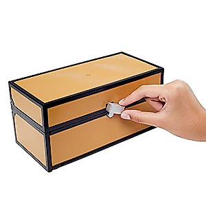 Mattel Minecraft Collector Chest and Exclusive Mini Figure, Carrying Chest for Video-Game Characters for Playing, Trading, and Collecting, Action and Battle Toy for Kids Ages 6 Years and Older
