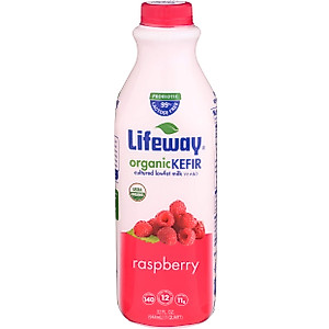 Lifeway, Kefir Raspberry Low-Fat Organic, 32 Ounce