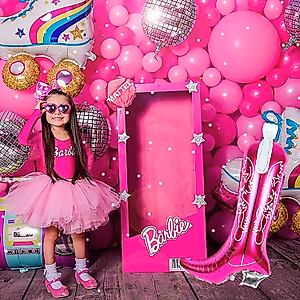 6 pcs pink cowgirl boots Balloons,for Last Rodeo Bachelorette Party Decorations,Cowgirl Balloons for Western Themed Birthday Party Decorations Supplies.