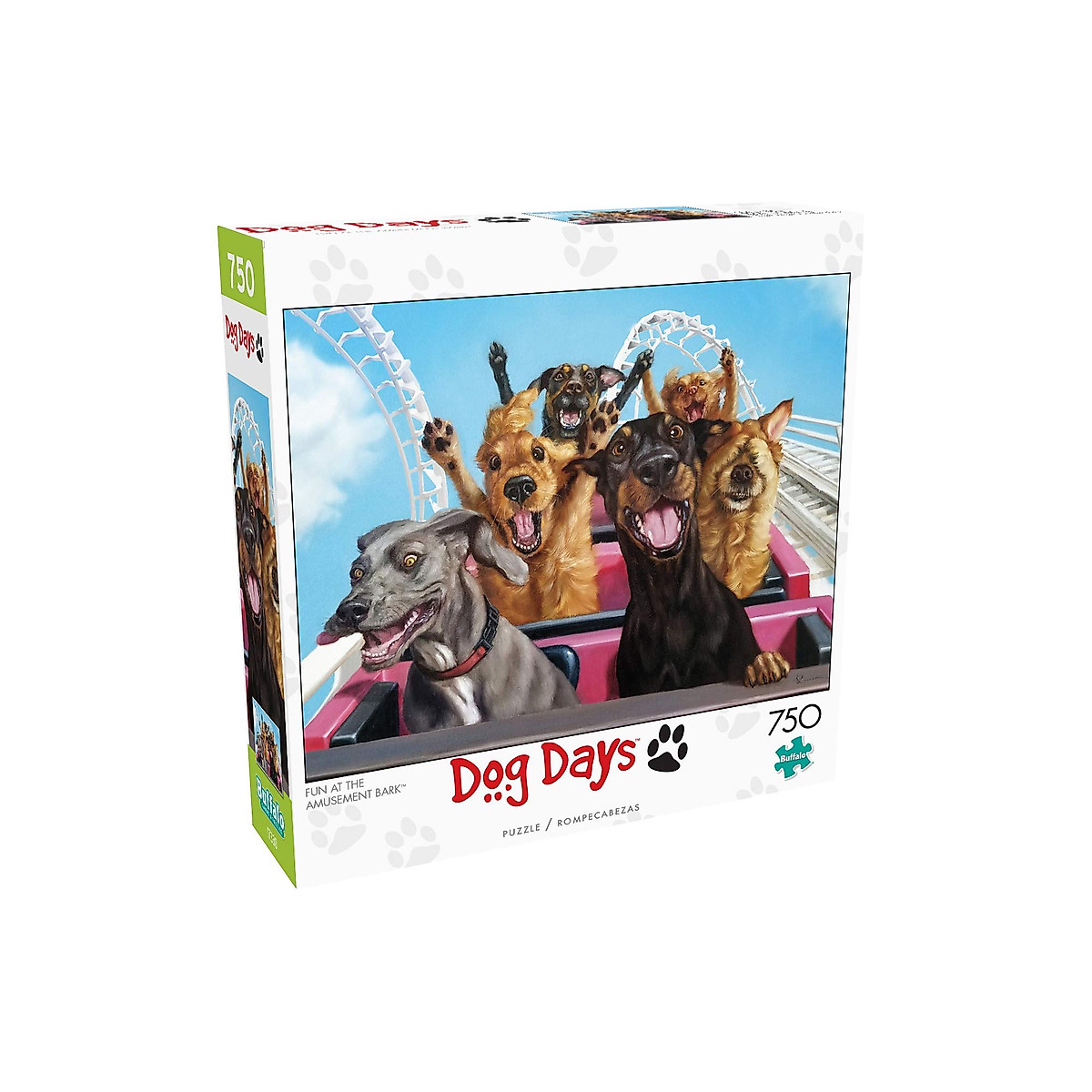 Buffalo Games - Lucia Heffernan - Fun at the Amusement Bark - 750 Piece Jigsaw Puzzle For Adults - High Quality Challenging Puzzle Perfect for Game Nights - Finished Size is 24.00 x 18.00