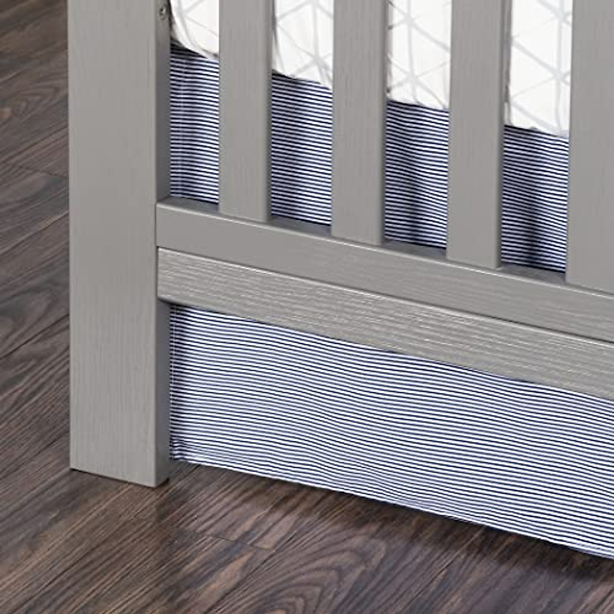 Child Craft Calder 4-in-1 Convertible Crib, Baby Crib Converts to Day Bed, Toddler Bed and Full Size Bed, 3 Adjustable Mattress Positions, Non-Toxic, Baby Safe Finish (Brushed Pebble)