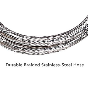 DOZYANT 6 Feet Propane Hose Extension with 3/8" Female Flare on Both Ends, Stainless Braided Propane Gas Line Pipe for RV, BBQ Grill, Propane Tank, Heater and More