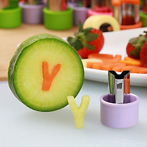 1'' Mini Alphabet Cookie Cutters Set,26-Piece Stainless Steel Letters Cookie Cutters Decorating Tool DIY Biscuit Mold for Fondant Biscuit, Cake, Fruit, Vegetable