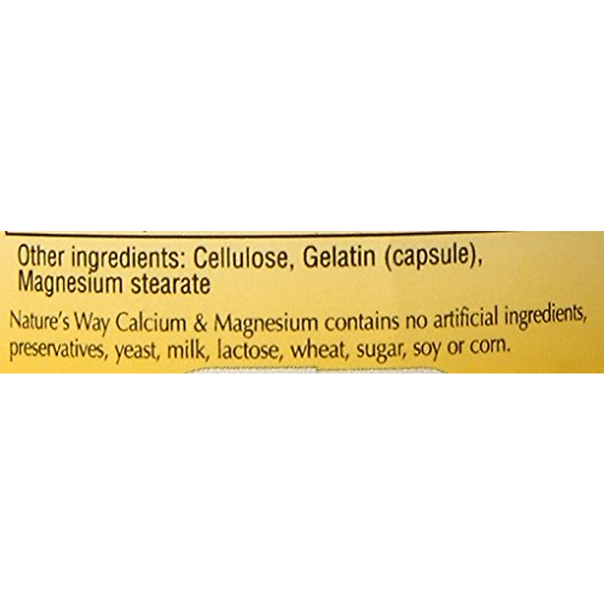 Nature's Way Calcium & Magnesium Mineral Complex, Supports Bone Health*, 750 mg per serving, 100 Capsules