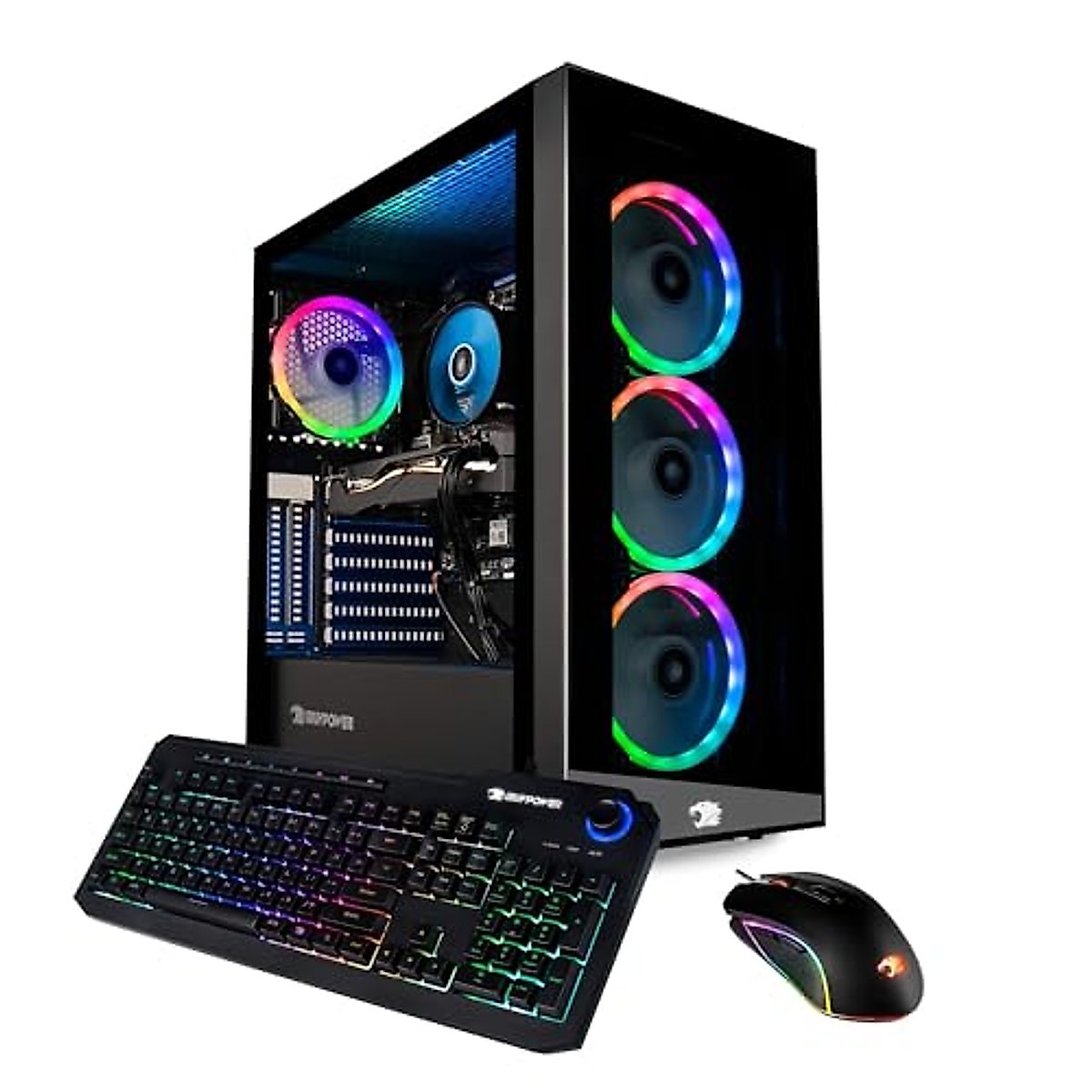 iBUYPOWER Gaming PC Computer Desktop Element 9260 (Intel Core i7-9700F 3.0Ghz, NVIDIA GeForce GTX 1660 Ti 6GB, 16GB DDR4, 240GB SSD, 1TB HDD, Wi-Fi & Windows 10 Home) Black