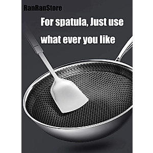 Cyrder Stainless Steel Frying Pan, honeycomb wok, 9 inch