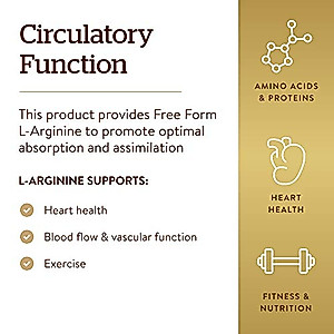 Solgar – L-Arginine 500 mg, 250 Vegetable Capsules