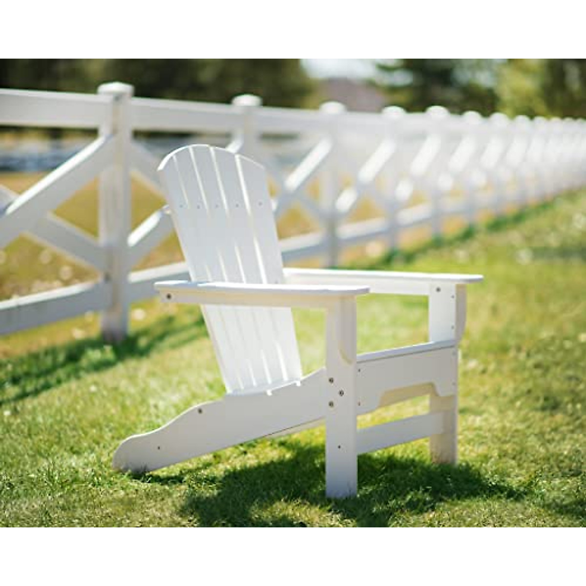 DuroGreen Boca Adirondack Chair, White