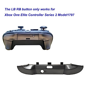 LB RB Trigger Bumper Buttons and Middle Replacement for Xbox One Elite Controller Series 2 Model1797 & Elite Series 2 Core Controller