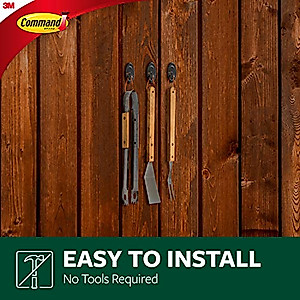 Command Outdoor Medium Terrace Hooks, Black, 3 lb Capacity, Water-Resistant Strips, 2-Hooks, 4-Strips, Decorate Damage-Free (Pack of 2)