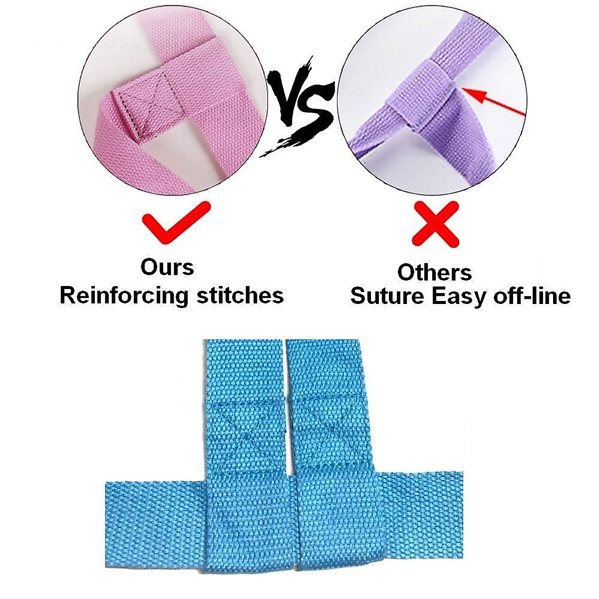 WannGe Durable Yoga Mat Harness Strap Sling, Yoga Mat Carrying Strap - Lavender