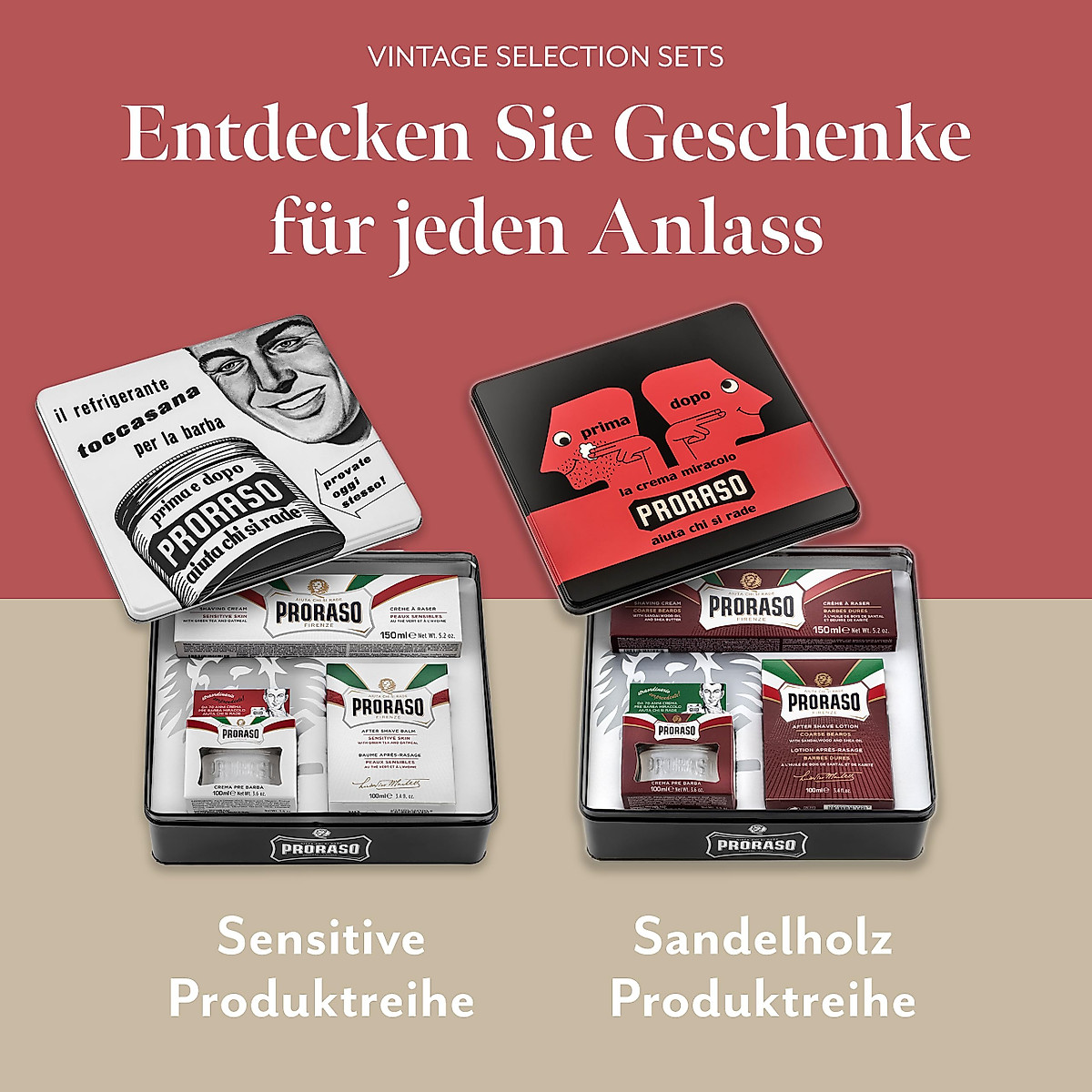 Proraso Vintage Toccasana Tin Gift Set, 5.2 Oz