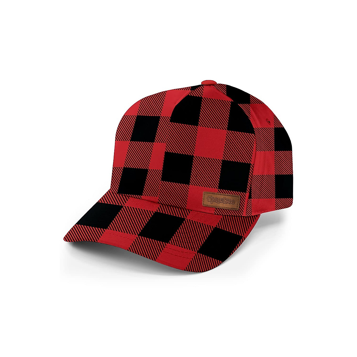 Tipsy Elves Buffalo Plaid Baseball Hat - Plaid Christmas Hats for Men & Women