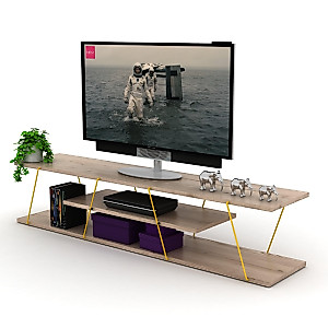 Overstock SavaHome Tristana TV Unit Oak