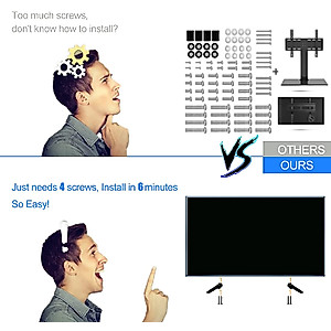 Rimous Universal TV Stand Compatible with TCL 49 50 55 inch LED TV, TV Stand legs for TCL TV Models 55S401, 50S401, 55S405, 49S405, 55S421, 55S425, 50S425, 50S405, 55S423, 50S523