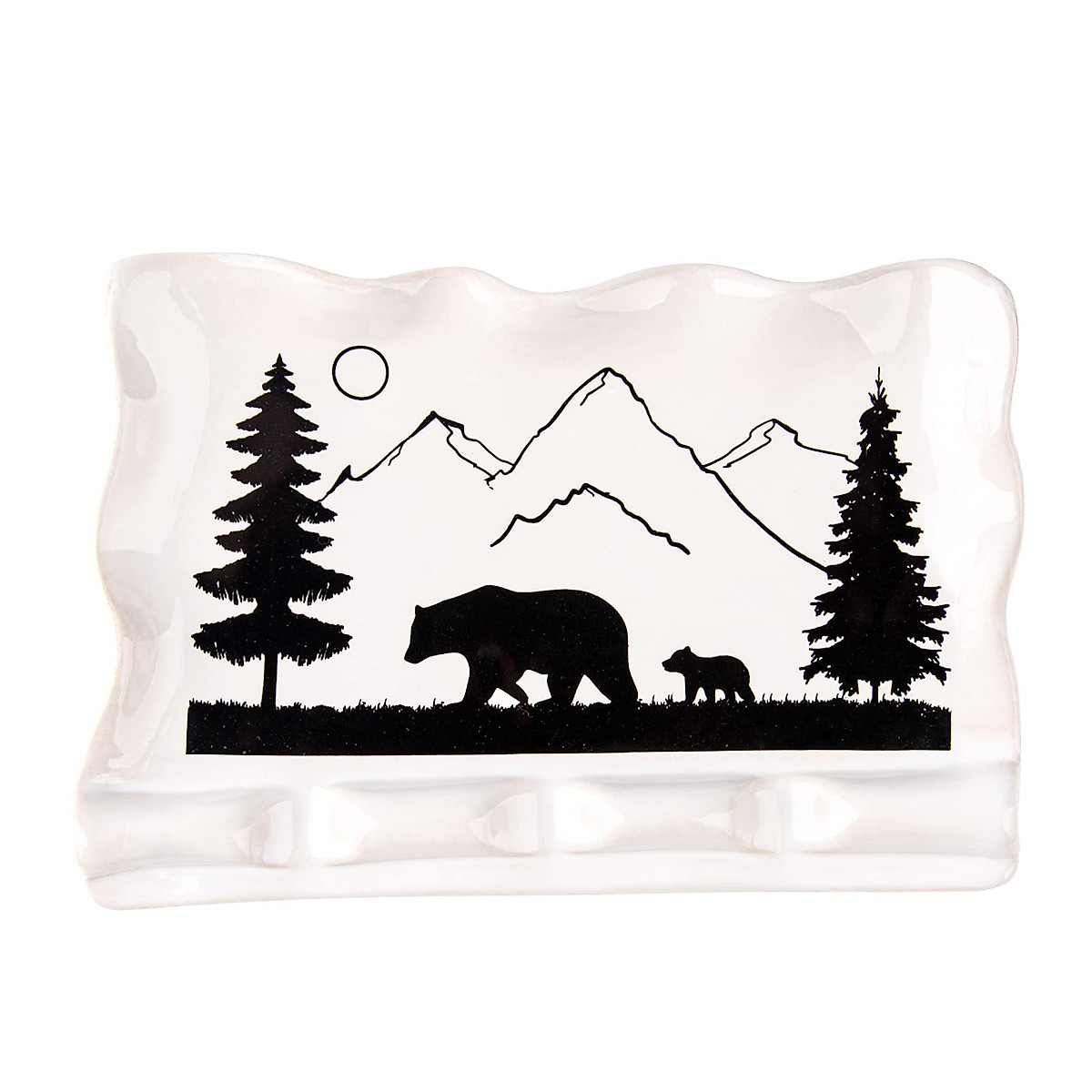 Spoon Rest Spoon Holder for Stove Top Spoon Rest for Kitchen Counter Spoon Rest for Stove Top Ceramic Spoon Rest Hold 3 Spoon bear-picture