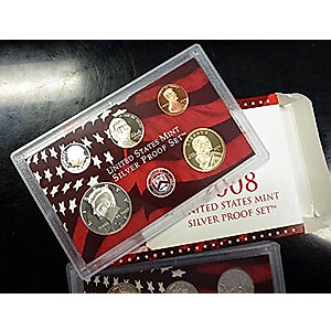 2008 S Silver Proof Set Various US Mint Proof