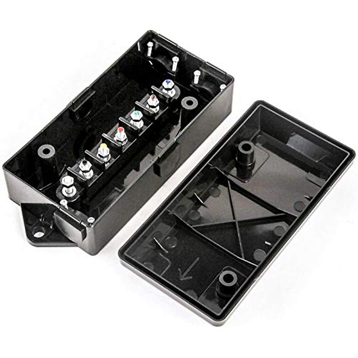 Red Hound Auto 7 Way Trailer Wire Junction Box Camper Truck Weather Proof RV Light Cord Plug