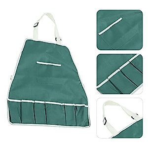 Yardwe Kids Gardening Apron 2PCS Kids Gardening Canvas Apron fruit picking apron toddler working apron with Pockets Gardening