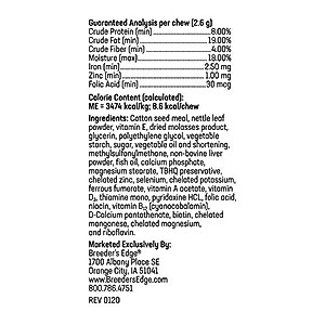 Revival Animal Health Breeder's Edge Oxy Mate- Prenatal Supplement- for Small Dogs & Cats- 60ct Soft Chews