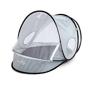 Baby Delight Comfy Canopy Breathe | Grey | Indoor and Outdoor Portable Canopy Mat | Made with 50 SPF Coated Material | Compact & Easy Set Up