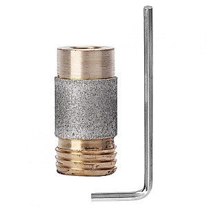 Agatige Diamond Grinding Bit, 5/8" Glass Grinder for Stained Glass, Bits Standard Fine Diamond Grinder Bits Stained Glass Diamond Grinder Bit Head Tools Diamond Grinding Wheel for Glass Grinder,MCBL58